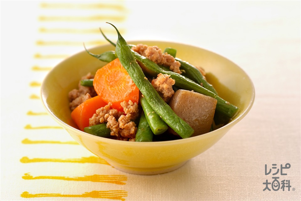 さやいんげんの炒め煮のレシピ・作り方・献立|レシピ大百科(レシピ・料理)|【味の素パーク】 こんにゃくやにんじんを使った料理
